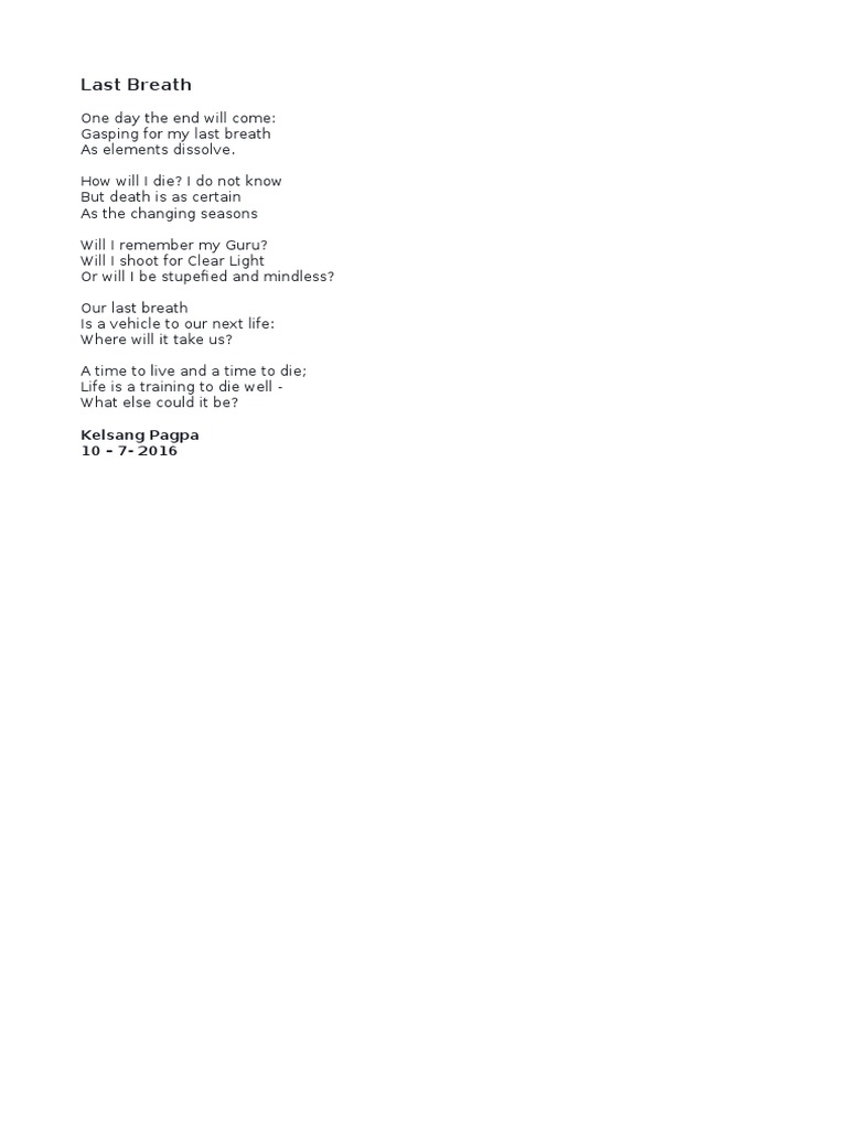 Last Breath | PDF