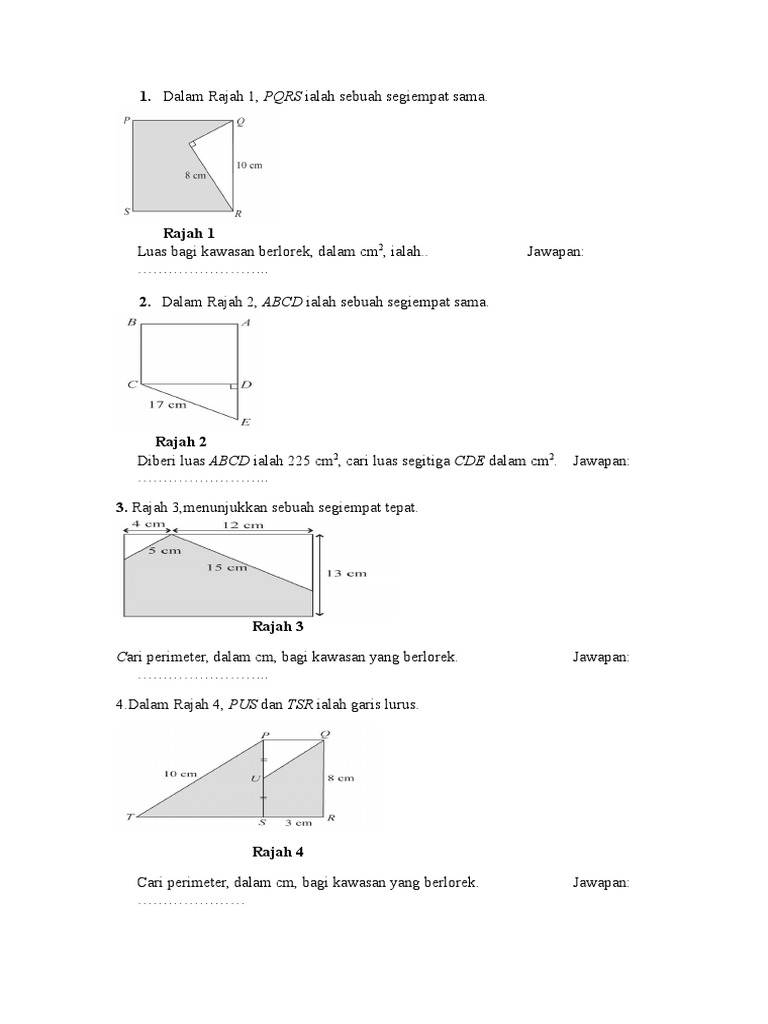 Perimeter Dan Luas | PDF