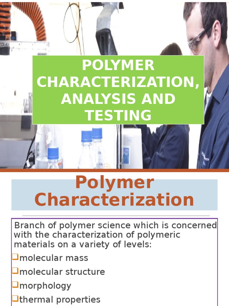 LIM - Polymer Characterization | PDF | Polymers | Solution