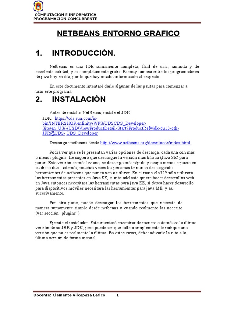 Guía de NetBeans para Java SE | PDF | Java (lenguaje de programación) | Frijoles Netos