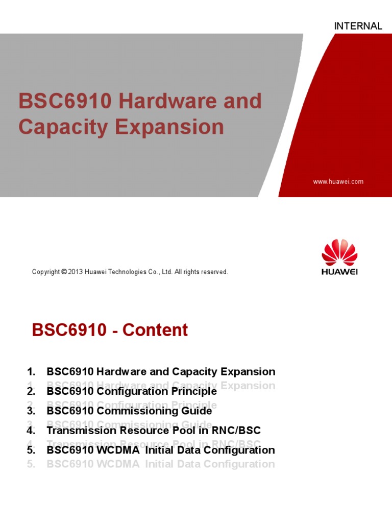 1 BSC6910 Hardware Capacity Expansion | PDF | Power Supply | Gsm