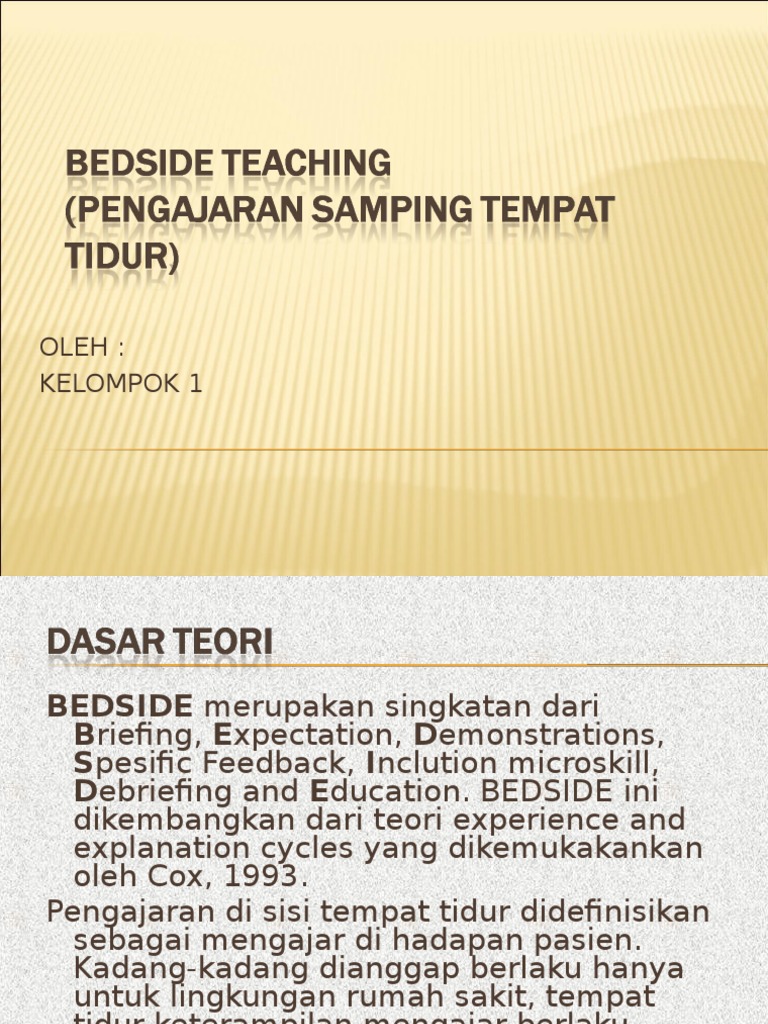 Bedside Teaching | PDF