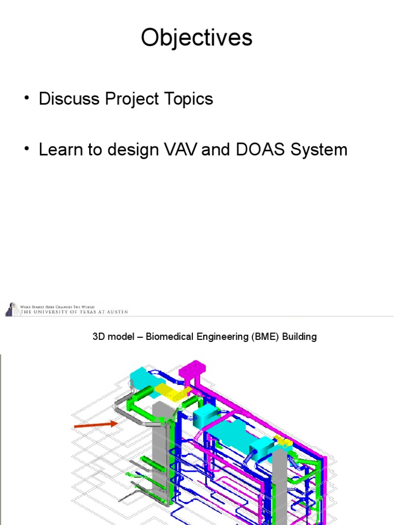 Objectives: - Discuss Project Topics - Learn To Design VAV and DOAS ...