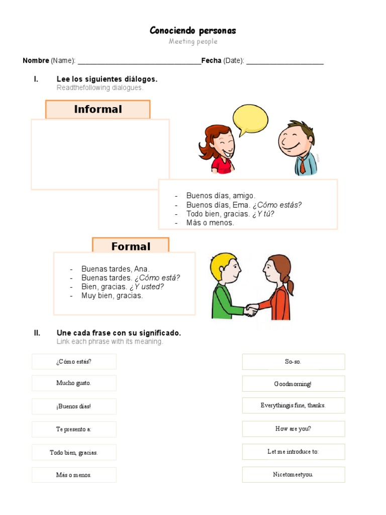 Conociendo Personas (Español) | PDF | Artes del Lenguaje y Comunicación ...