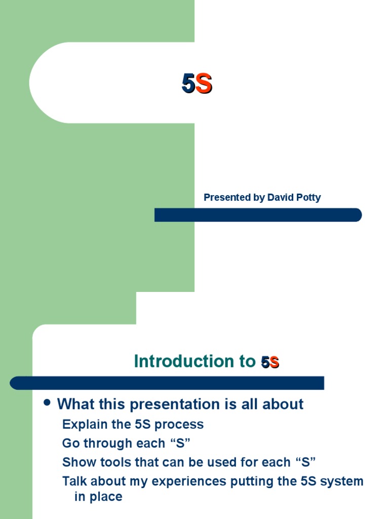 Introduction To 5S | PDF | Business