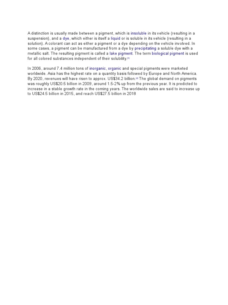 Insoluble Dye Liquid Precipitating Lake Pigment Biological Pigment ...