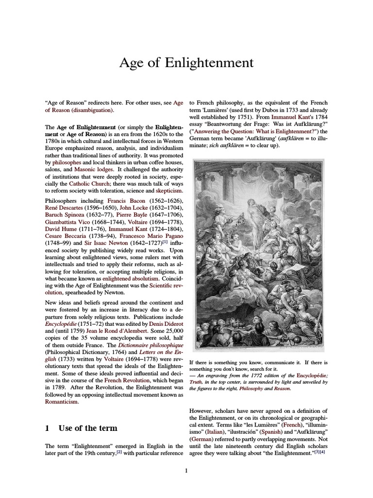 Age of Enlightenment | PDF | Philosophy | History