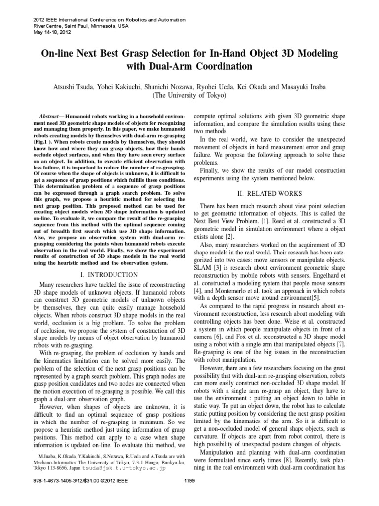 Okada 1 | PDF | Robot | Robotics