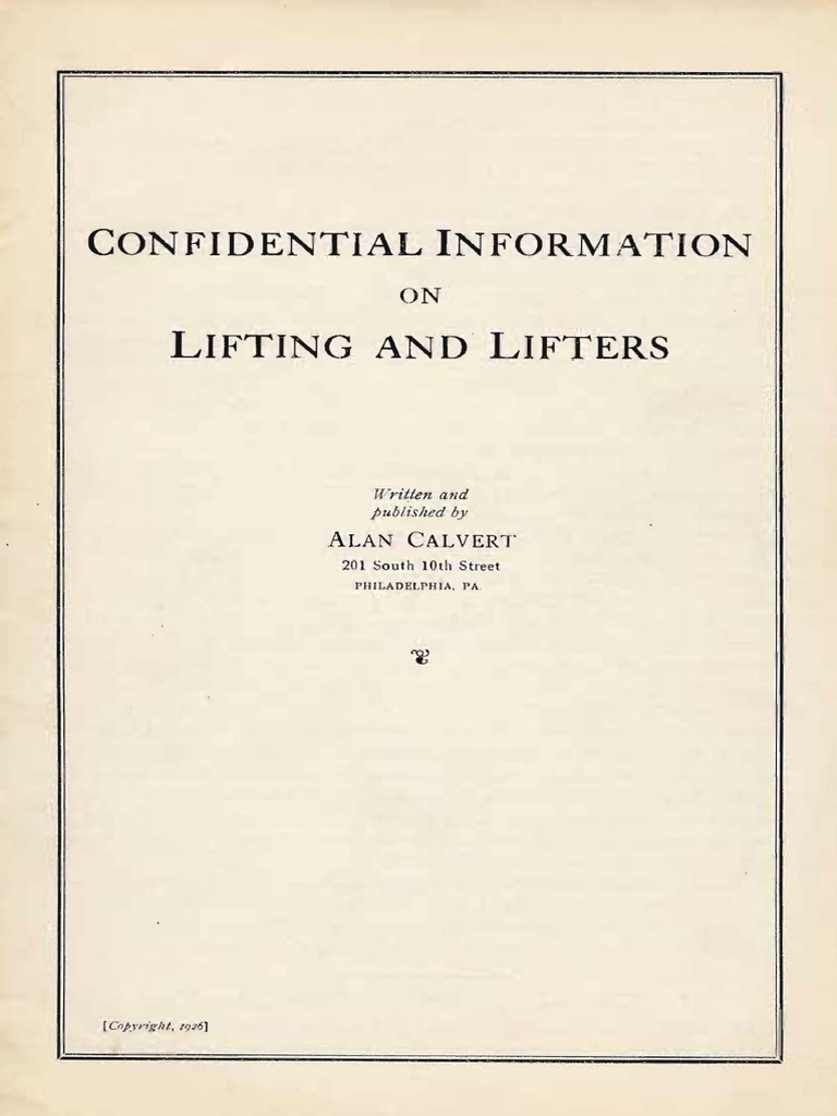Against Heavy Weight Training by Alan Calvert | PDF | Weight Training ...