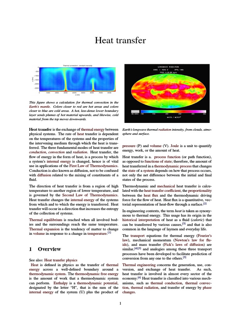 Heat Transfer: Earth's Mantle | PDF | Heat Transfer | Thermal Conduction