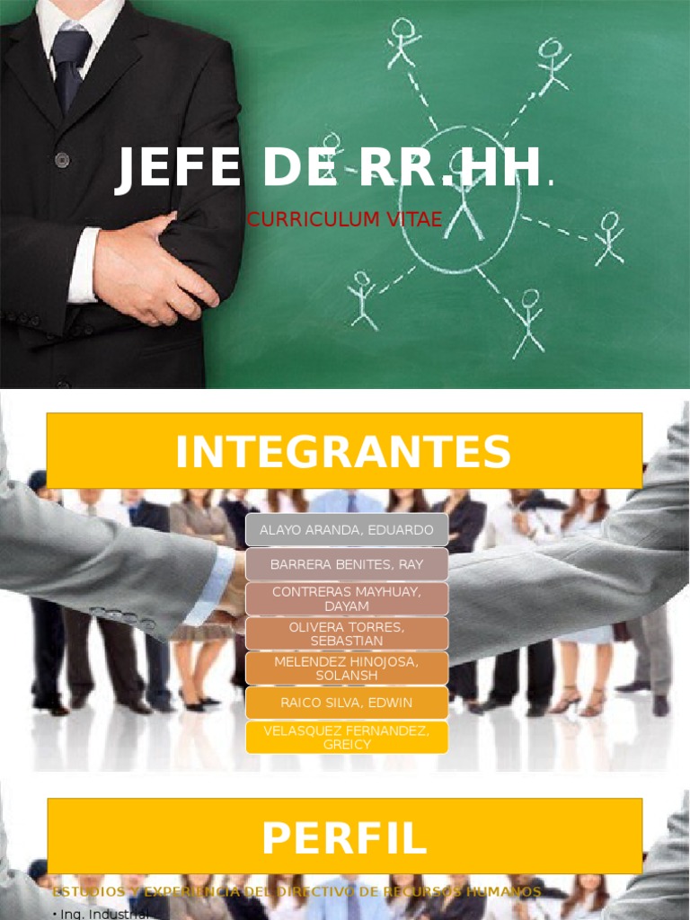 Jefe de RRHH | PDF | Recursos humanos | Derecho laboral