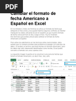 Cambiar Fechas de Formato Americano a Español | PDF | Comillas ...