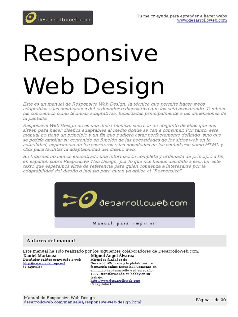 Responsive Web Design - Manual Completo | PDF