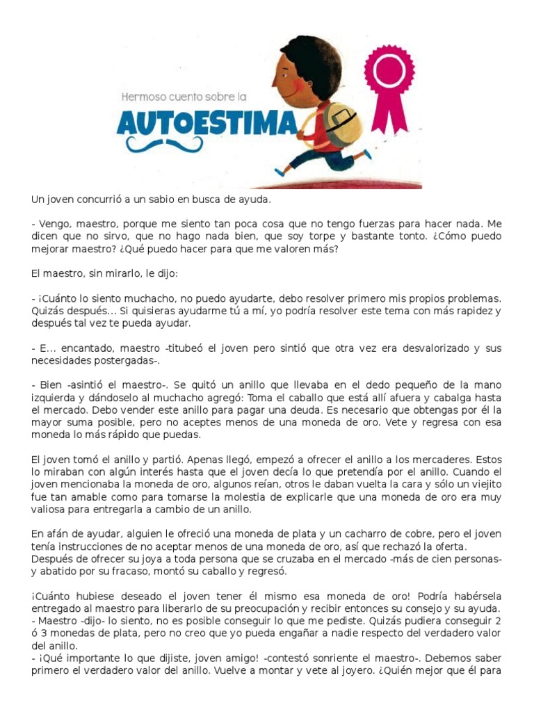 Cuento Sobre La Autoestima | PDF | Ocio