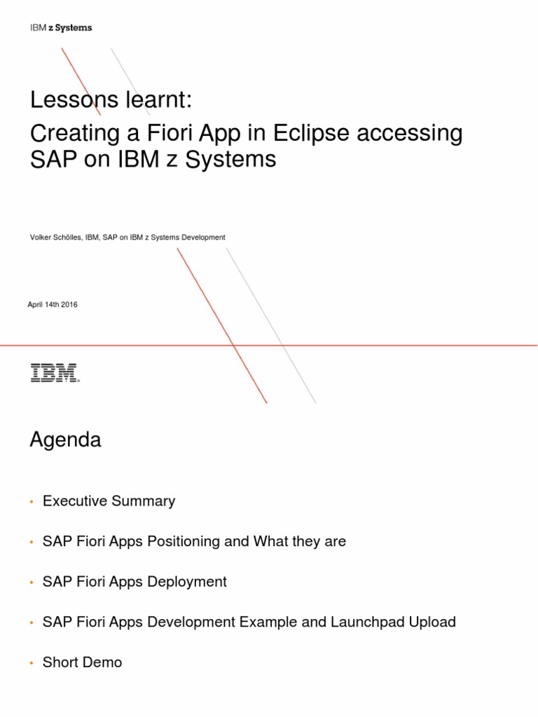 ZSAP BOE 2016 TechWS 04 Vs Fiori App With EclipseLuna Accessing ZSAP ...