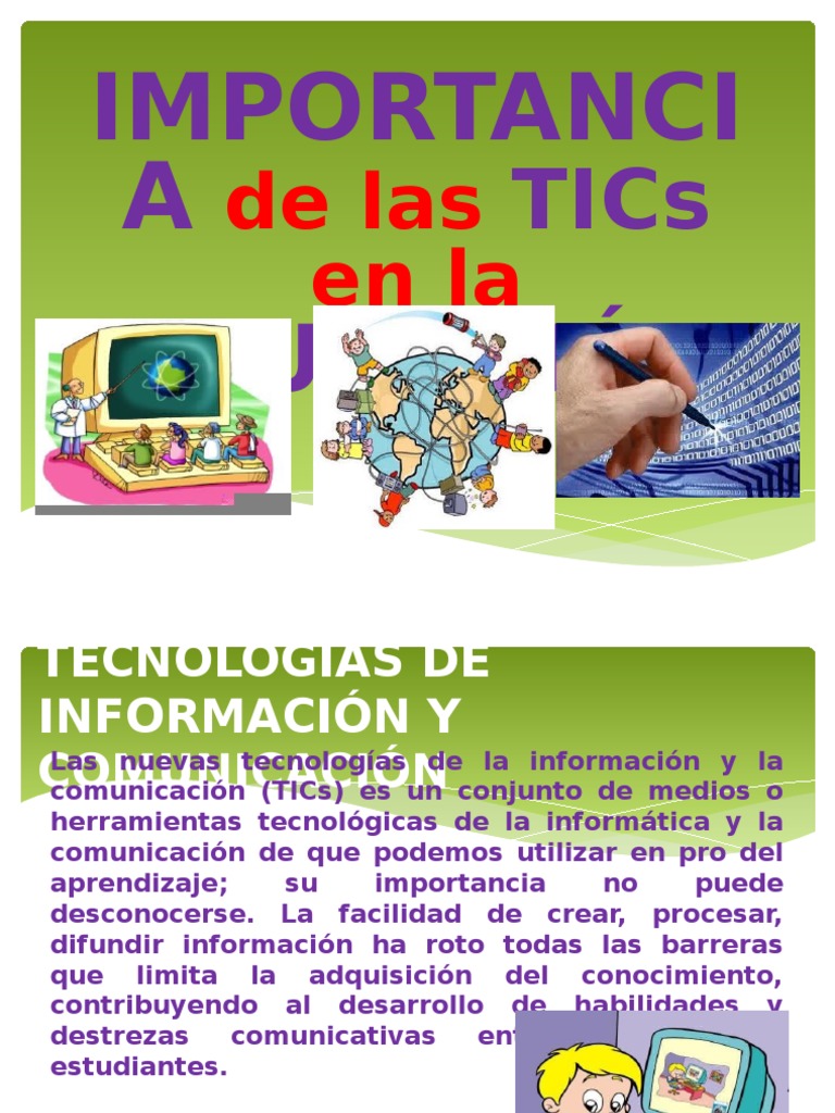 Tics En La Educacion Pdf Tecnología De Información Y Comunicaciones