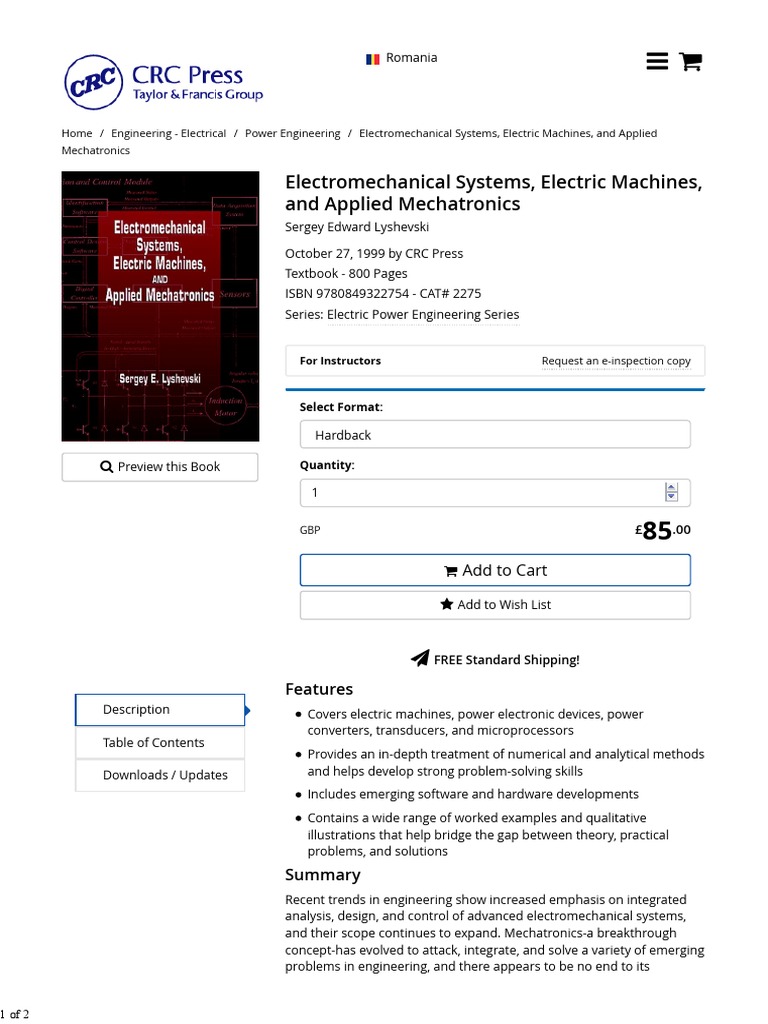 Electromechanical Systems, Electric Machines, and Applied Mechatronics | PDF | Mechatronics ...