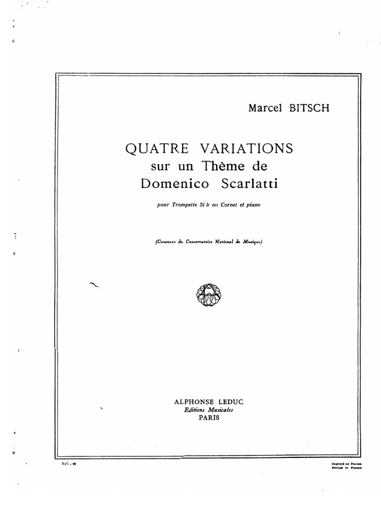 Trompeta Marcel Bitsch | PDF