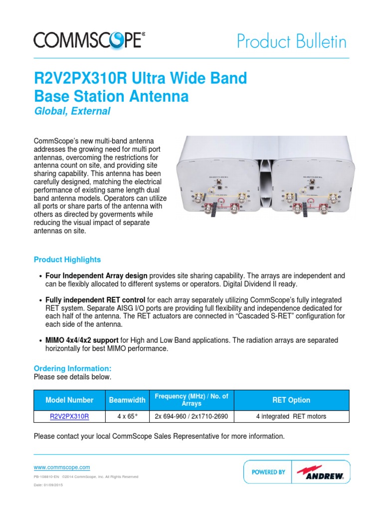 Pb-108810-En r2v2px310r Bsa Productbulletin