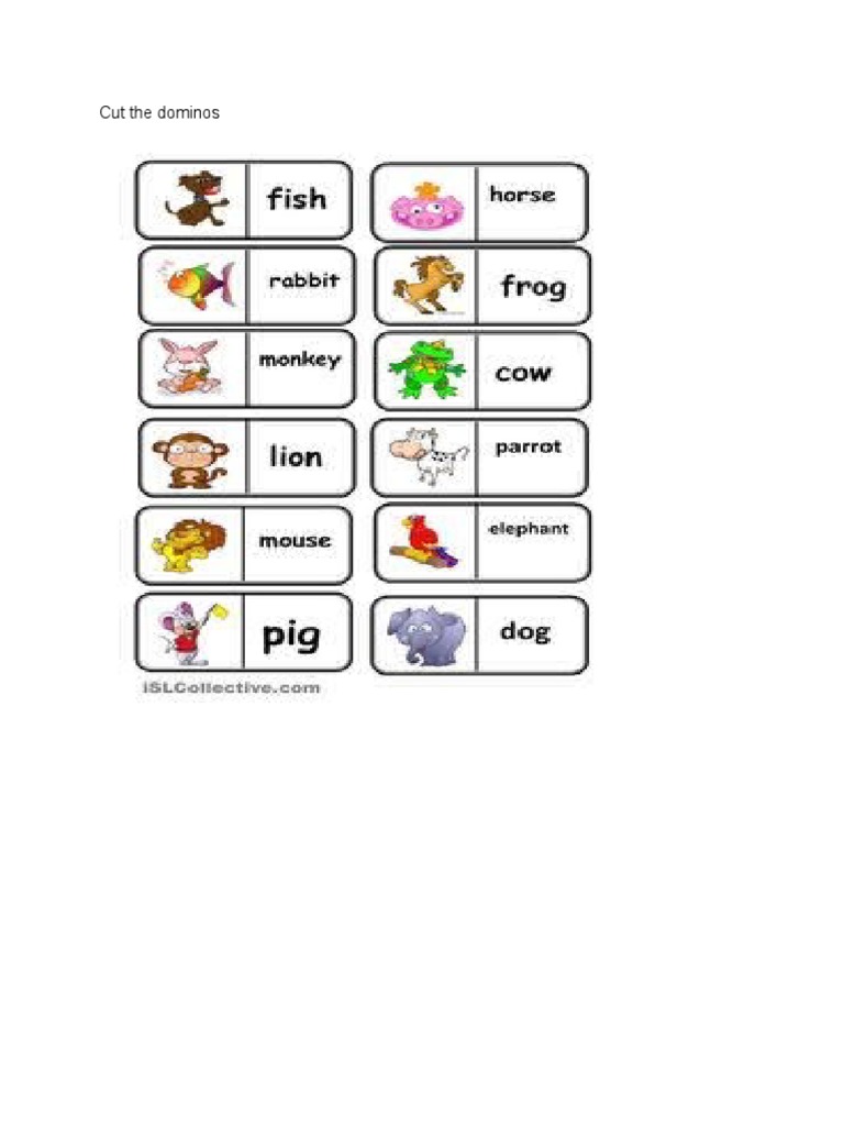 Animals Domino | PDF