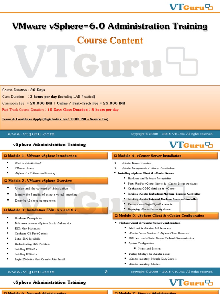 Vsphere Administration Contents Pdf V Mware Virtual Machine