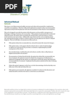 Refusal To Treatment Form | PDF | Finance & Money Management | Self ...
