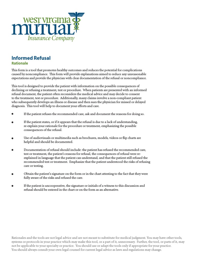 Informed Refusal | Patient | Physician