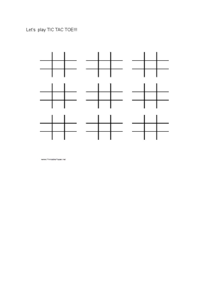 Tic Tac Toe | PDF