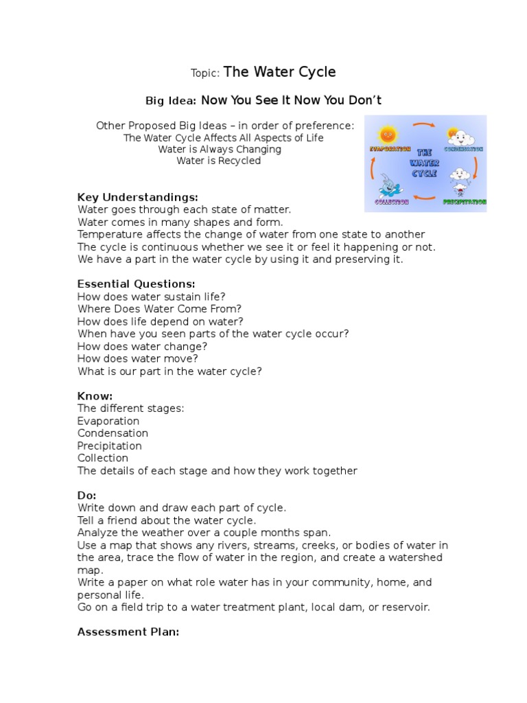 The Water Cycle | PDF | Water Cycle | Stream