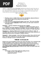Book Report Rubric | PDF | Paragraph | Genre