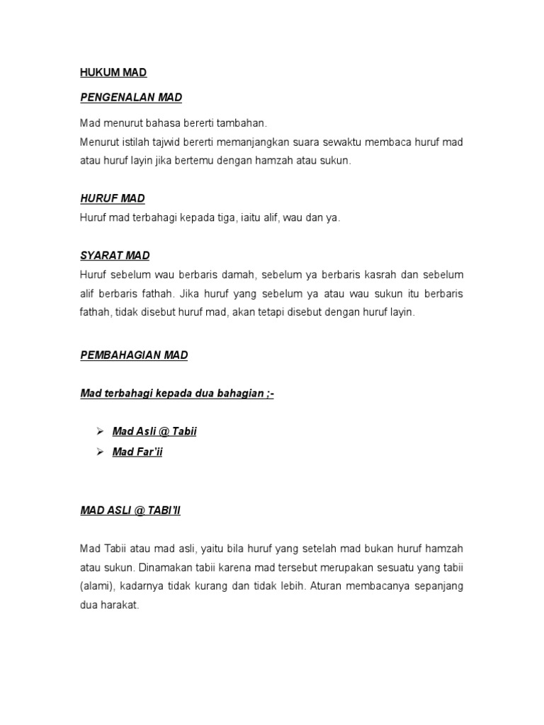 Hukum Mad | PDF