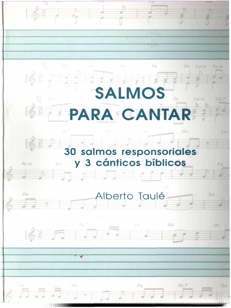 Salmos para Cantar, Alberto Taule PDF | PDF