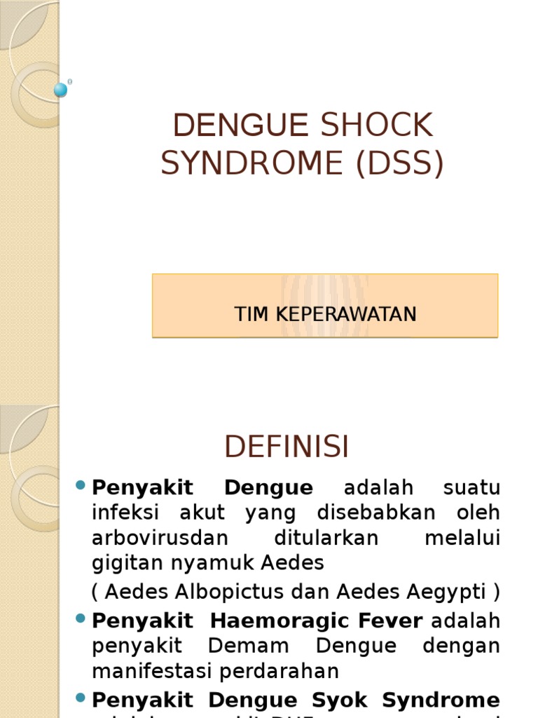 Dengue Shock Syndrome (DSS) | PDF