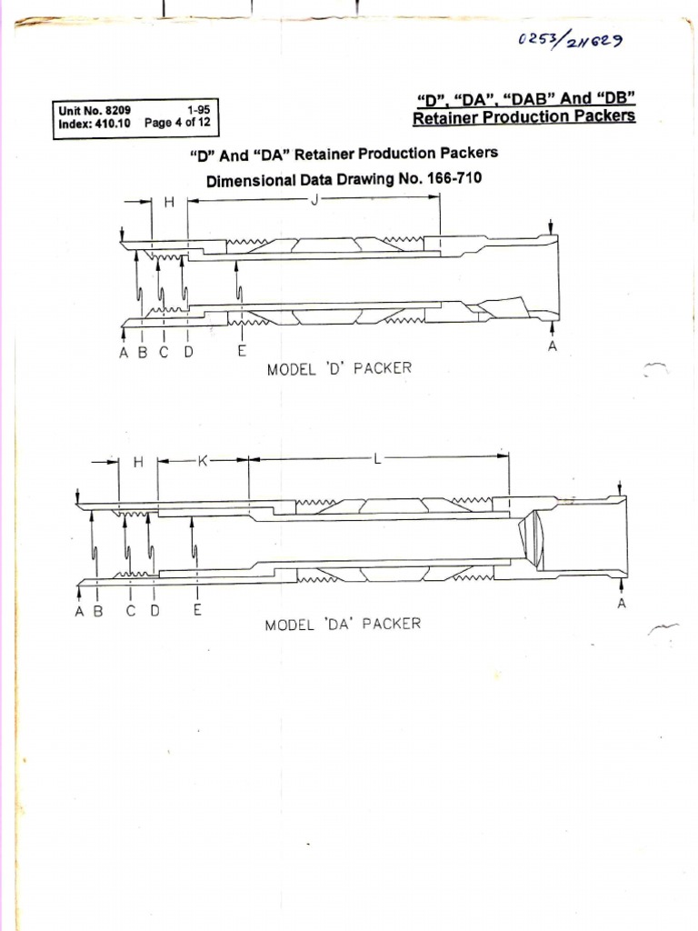 Packer Permanent D | PDF