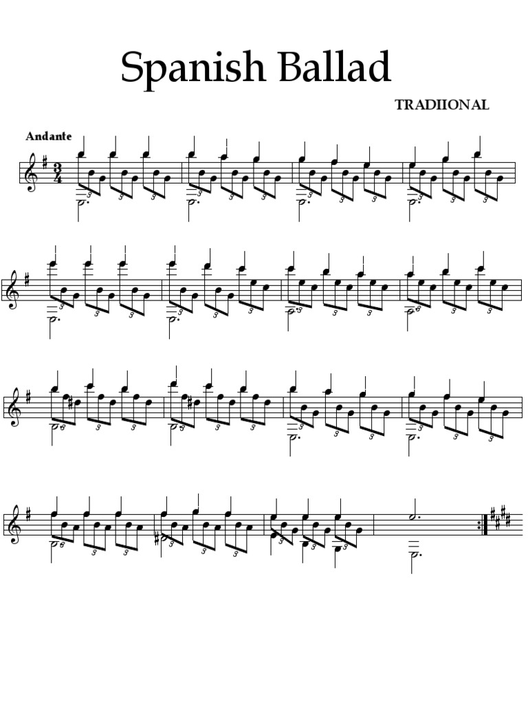 Spanish Ballad | PDF