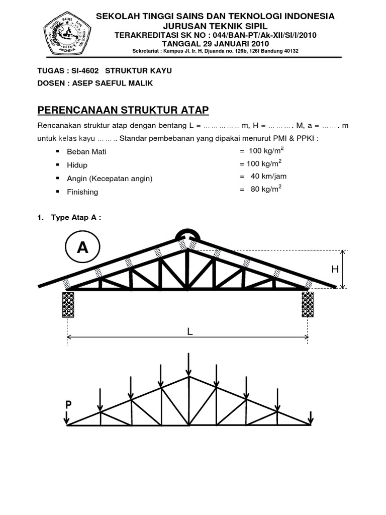 Tugas Besar Struktur Kayu | PDF