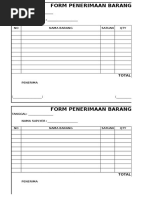Form Permintaan Barang Gudang | PDF
