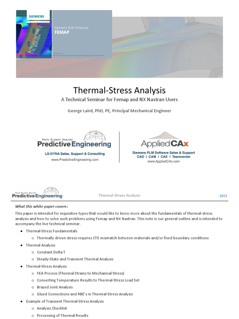 Thermal-Stress Analysis Theory and Practices - Predictive Engineering ...