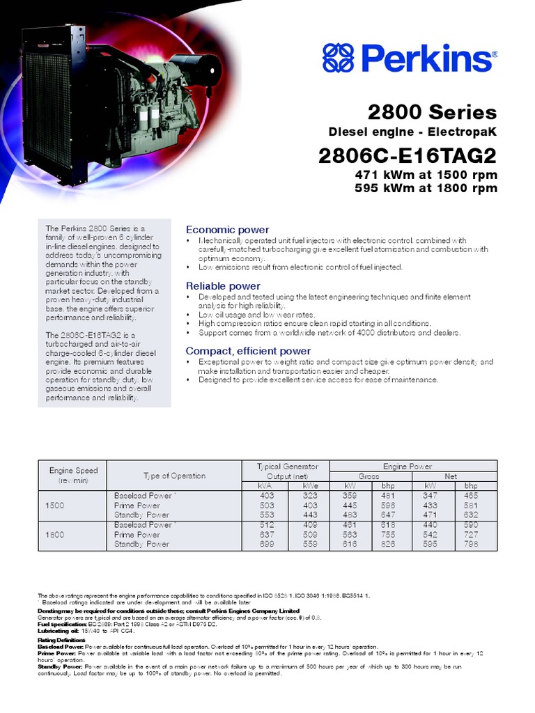 2806C E16tag2 | PDF | Diesel Engine | Engines