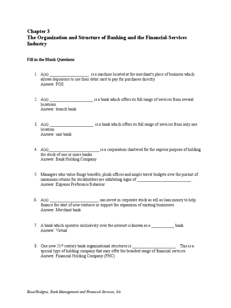 Chapter 2 | PDF | Branch (Banking) | Banks & Banking