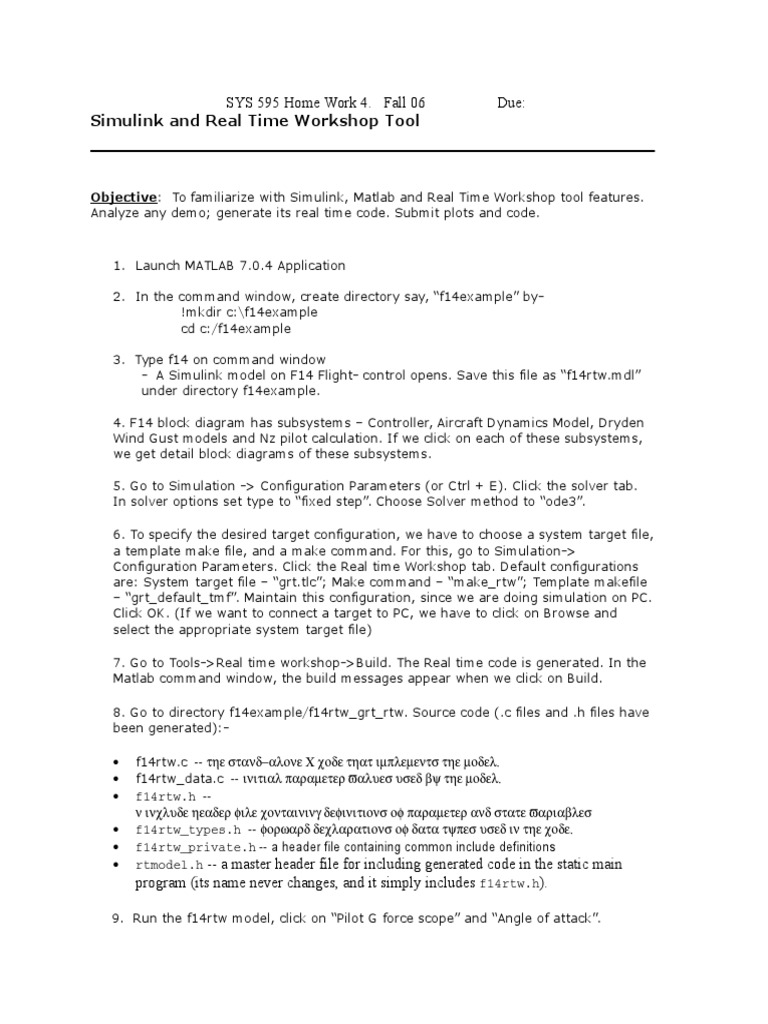 HW 4 - Matlab Exercise | PDF