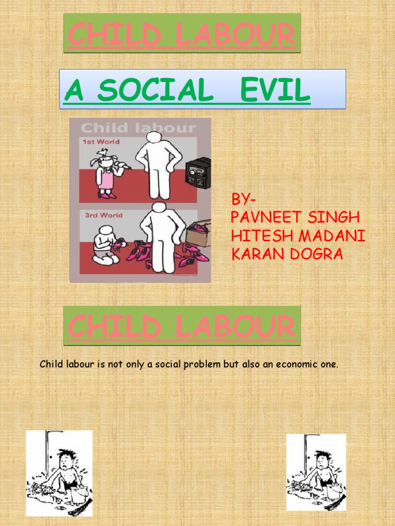 A Social Evil Child Labour | PDF