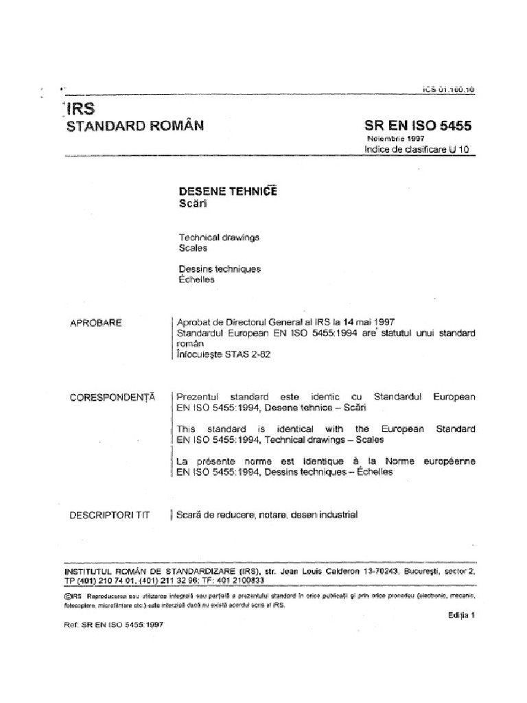 SR en Iso 5455 PDF | PDF SR en Iso 5455 PDF | PDF