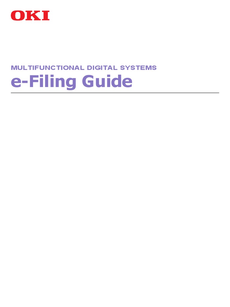 E-Filing Guide: Multifunctional Digital Systems | PDF | Tab (Gui) | Computer Keyboard