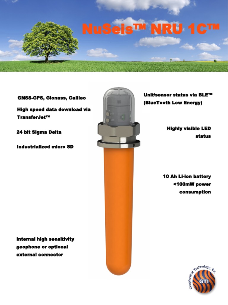 NuSeis NRU 1C Brochure | PDF