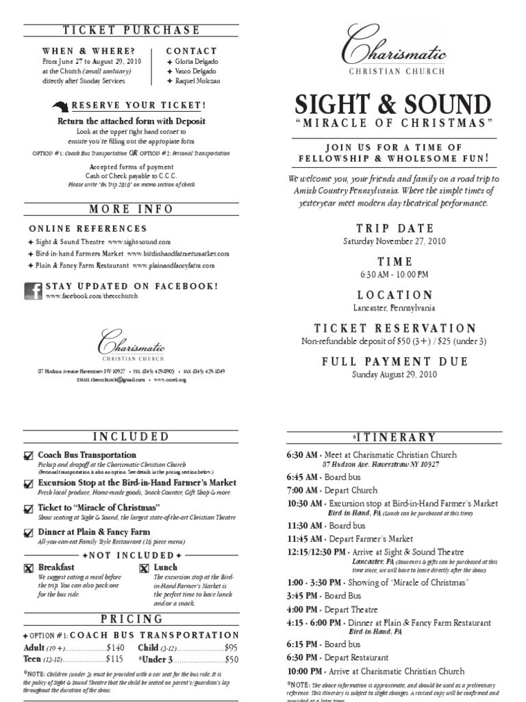 CCC PA'10 Brochure | PDF | Lunch | Bus