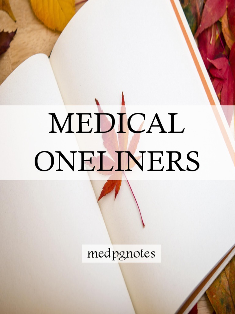 Medical Oneliners Sample | PDF | Methionine | Tyrosine