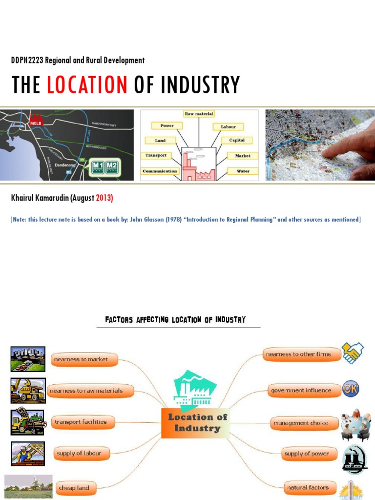 Regional Planning Location of Industry | PDF