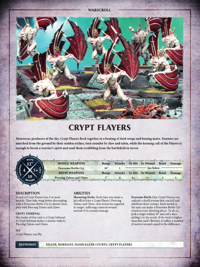 Aos Warscroll Crypt Flayers en | PDF