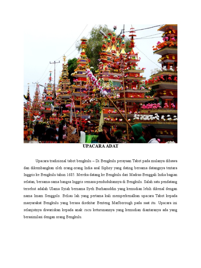 Upacara Adat Tabot | PDF